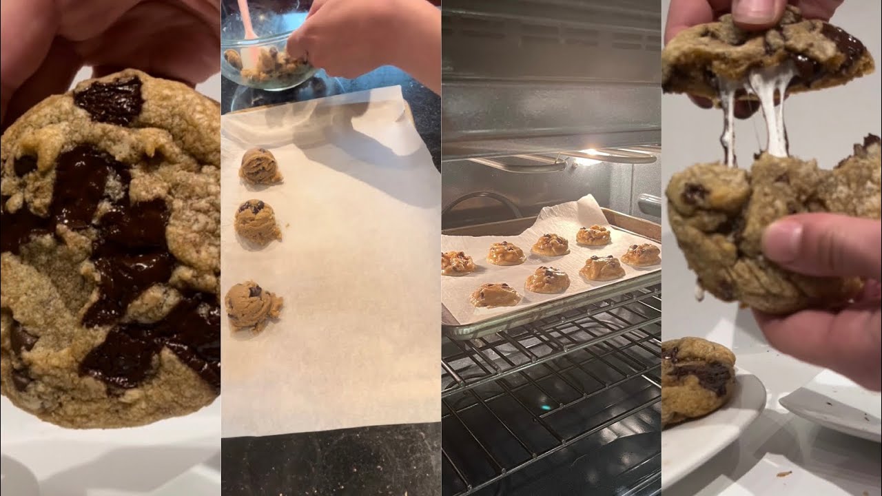 Chocolate chip cookie making compilation! 🍪 - YouTube