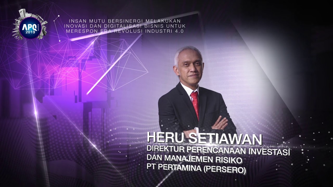 Pertamina - APQ Awards 2019 - Speaker[Heru Setiawan] - YouTube
