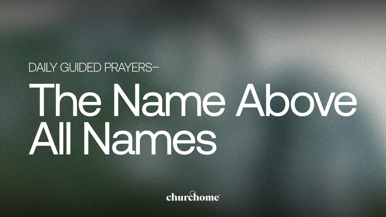 The Name Above All Names - YouTube