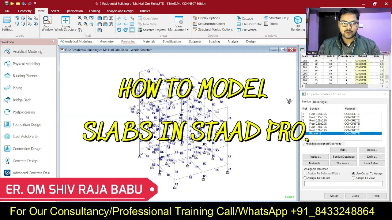 How To Model Slabs In Staad Pro Like a Pro Structural Designer || How to Remove Duplicate Slabs ...