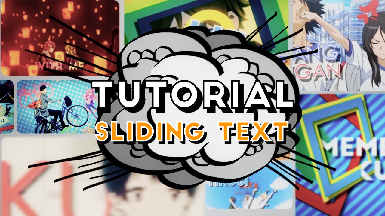 Sliding Text Effect Amv Tutorial Ae Youtube