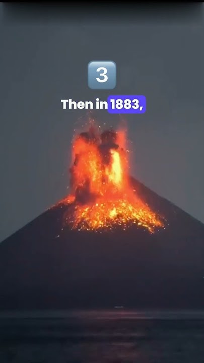 🌋 Top 5 Volcanic Eruptions Explosive Moments In History 💥 Shorts