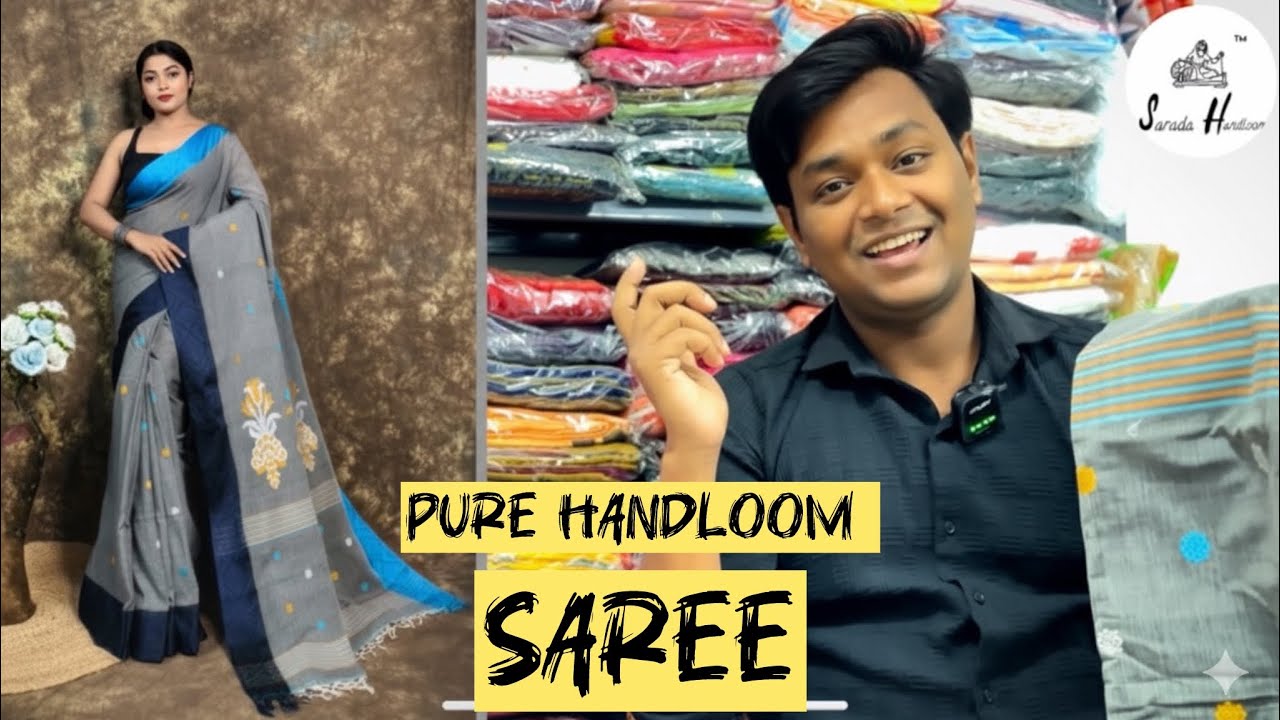 The Beauty of Pure Handloom Tangail Saree | Traditional Bengali Weaving ...
