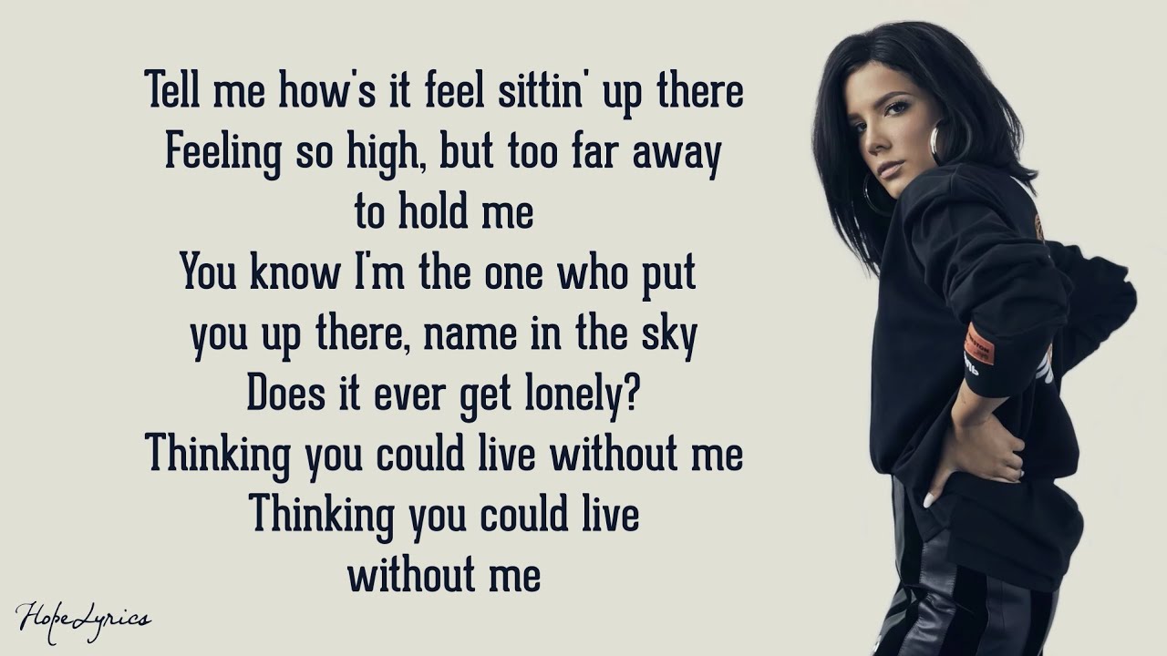 Without Me - Halsey (Lyrics) - YouTube