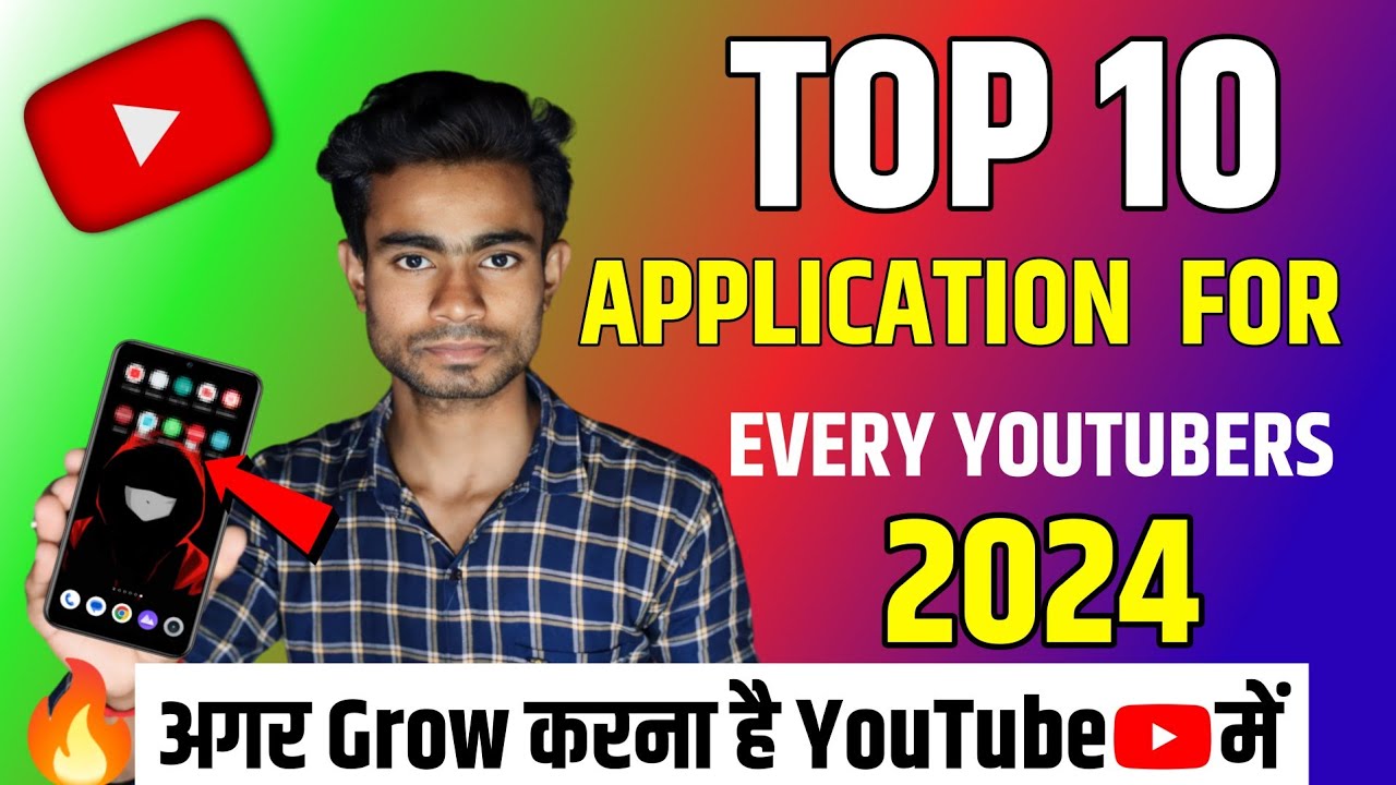 Top 10 Important Apps For Every Youtubers | ये Top App 80% Successful ...