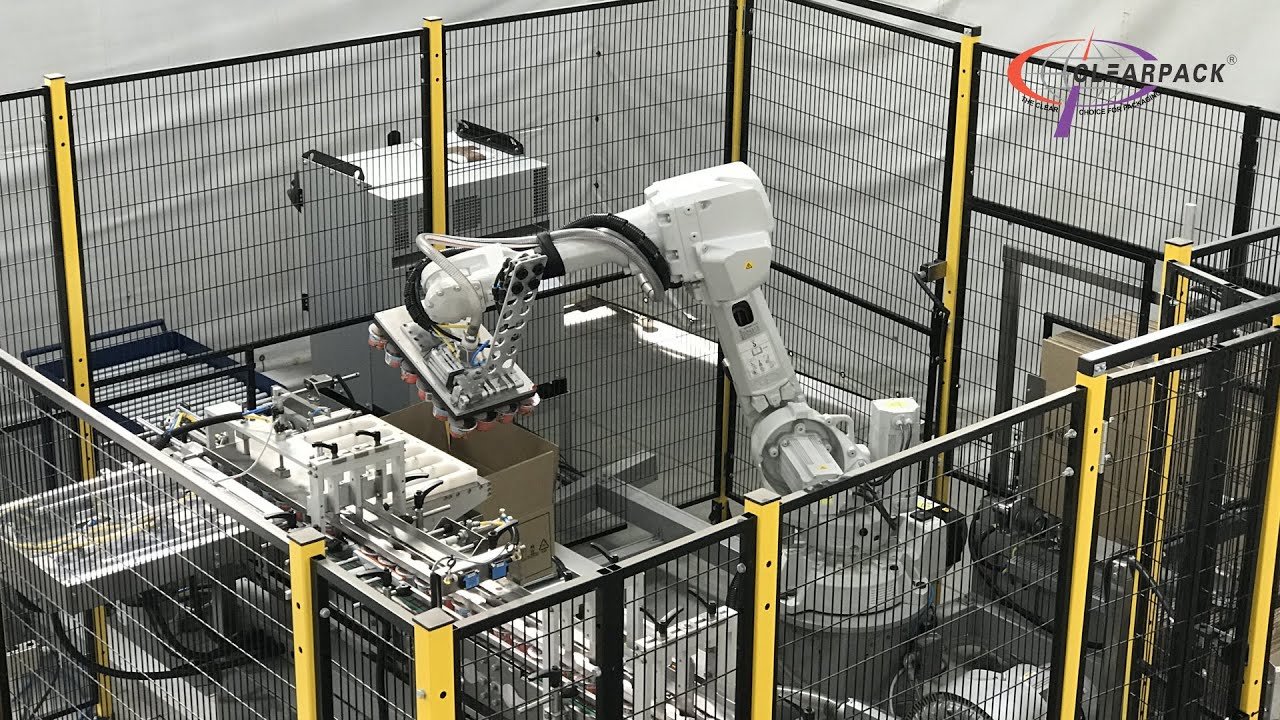 Robotic Random Case Erector & Packer for Food Tubs| Clearpack - YouTube