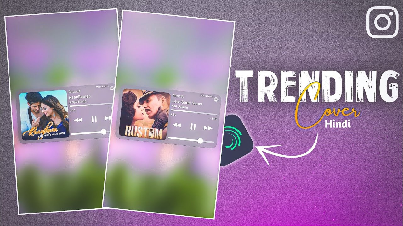 Instagram trending cover photo editing in alightmotion - YouTube