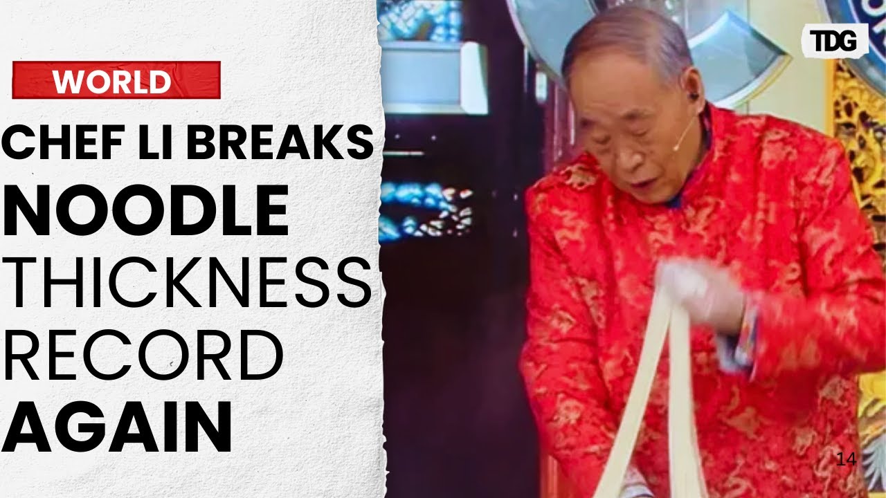Chinese Chef Sets World Record for Noodles Thinner Than a Human Hair ...