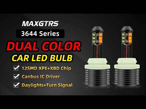 3644 Series Dual Color Car LED Bulb - YouTube