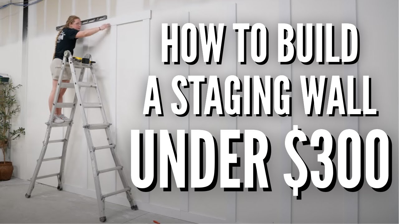 Building A Board & Batten Staging Wall in the NEW SHOP - YouTube