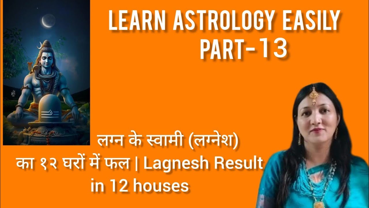 First House Lord (लग्नेश) Result in 12 Houses|Learn Astrology-Part 13 # ...