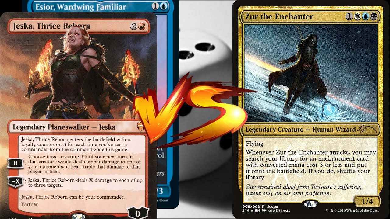 Esior Jeska VS Zur - MTG EDH Duel Commander - YouTube