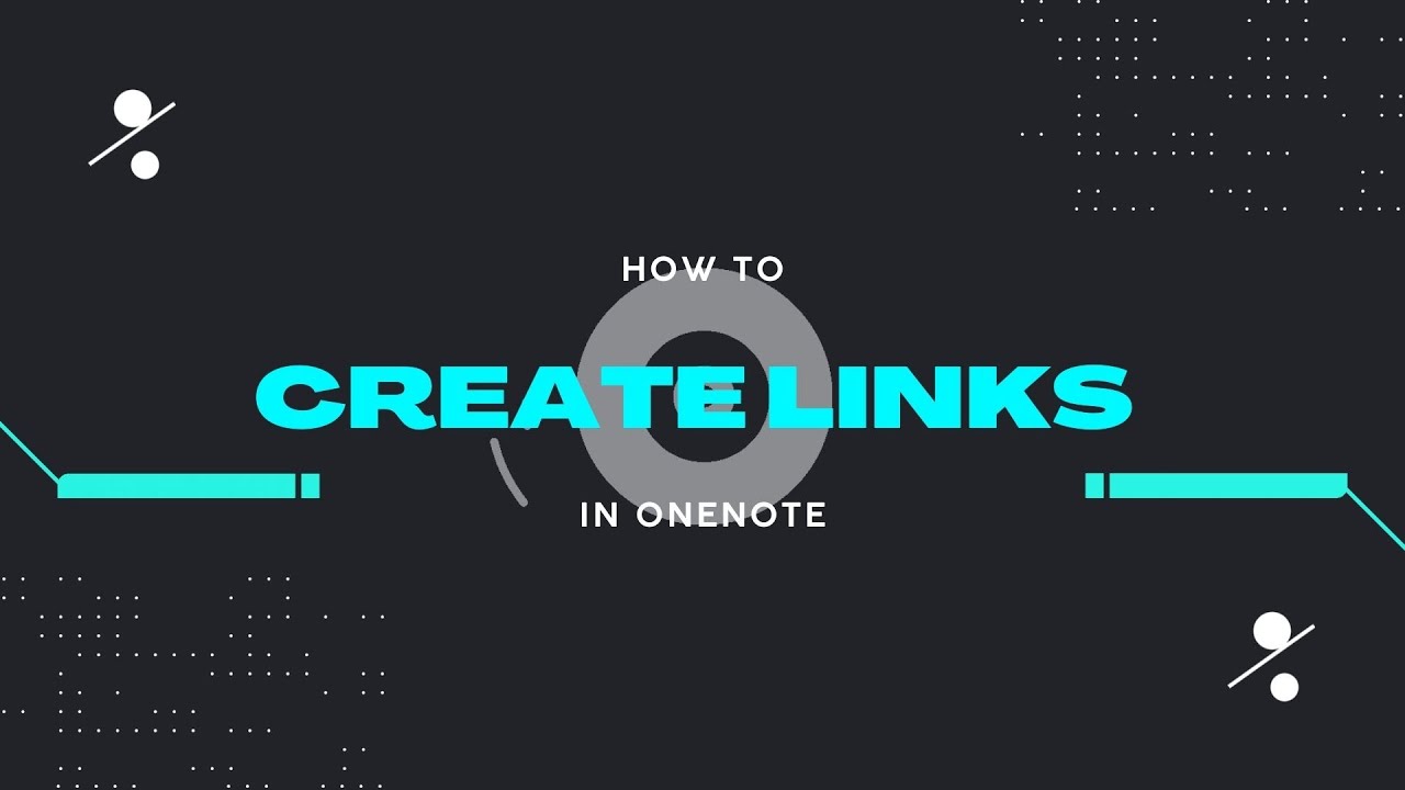 How to Create links in Ms-OneNote - Guide to Beginners - YouTube