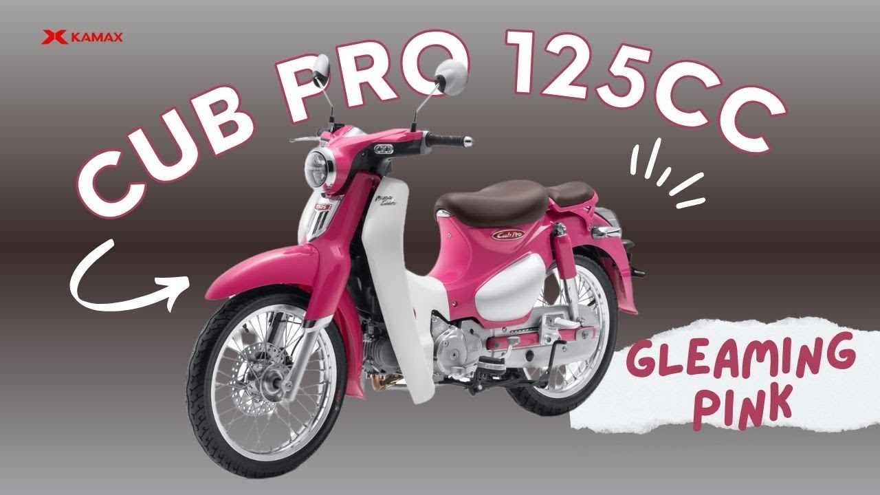 KAMAX CUB PRO T125 Gleaming Pink: Perfect Blend of Style, Performance ...