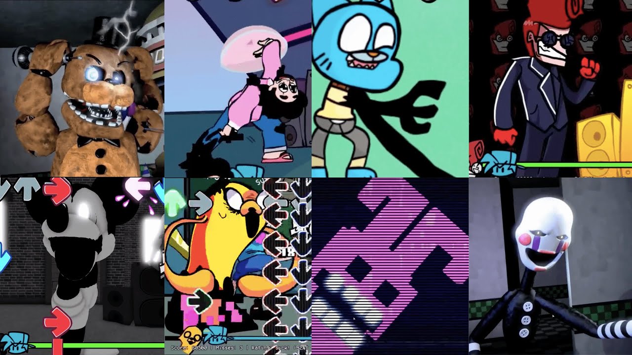 Transformation of FNF bosses 3.4 | friday night funkin animation - YouTube