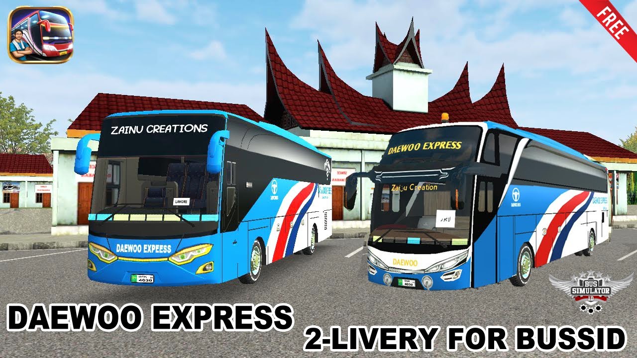 Daewoo Express Livery For 2 Busses | Pakistan Bus Livery | #Bussid Free ...