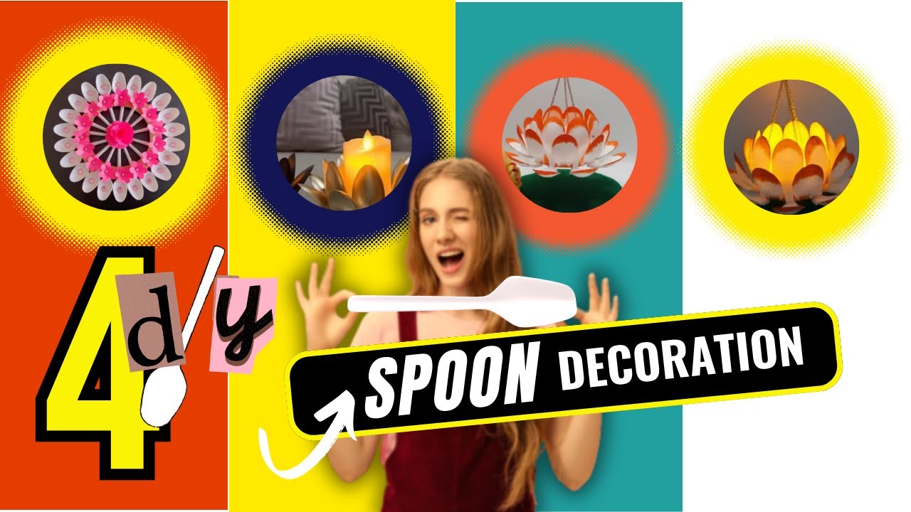 Spoon Decoration - Stylish Candle Stands, Wall Hangings with Plastic ...