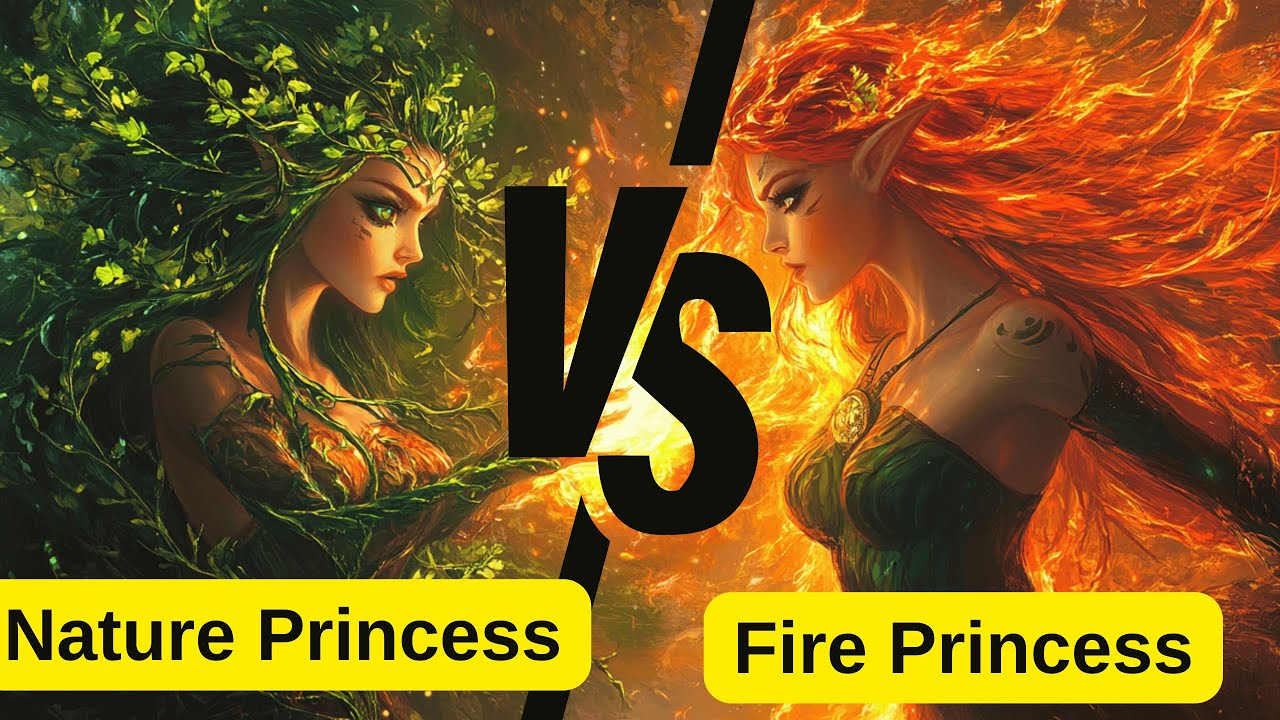 Nature Princess and Fire Princess | Kid Story | Fairytale | Storytime ...
