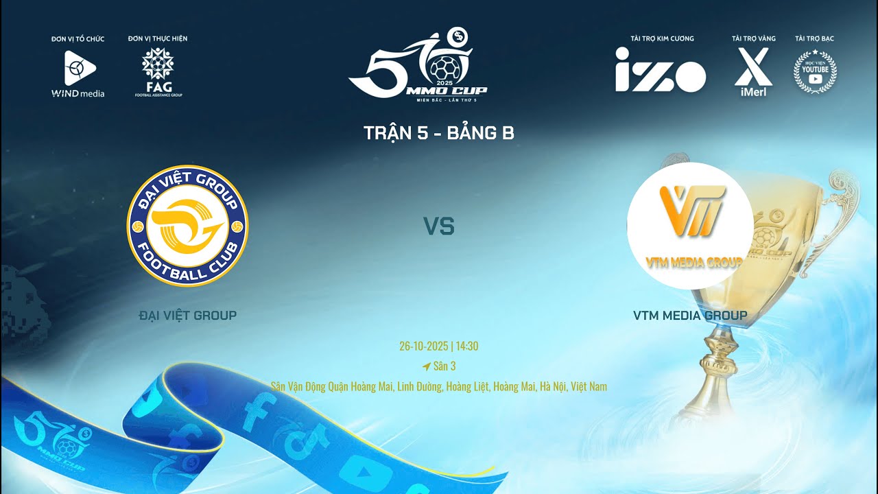 🎬Fullmatch: ĐẠI VIỆT GROUP -vs- VTM MEDIA GROUP🏆V3 - GIẢI BÓNG ĐÁ MMO ...