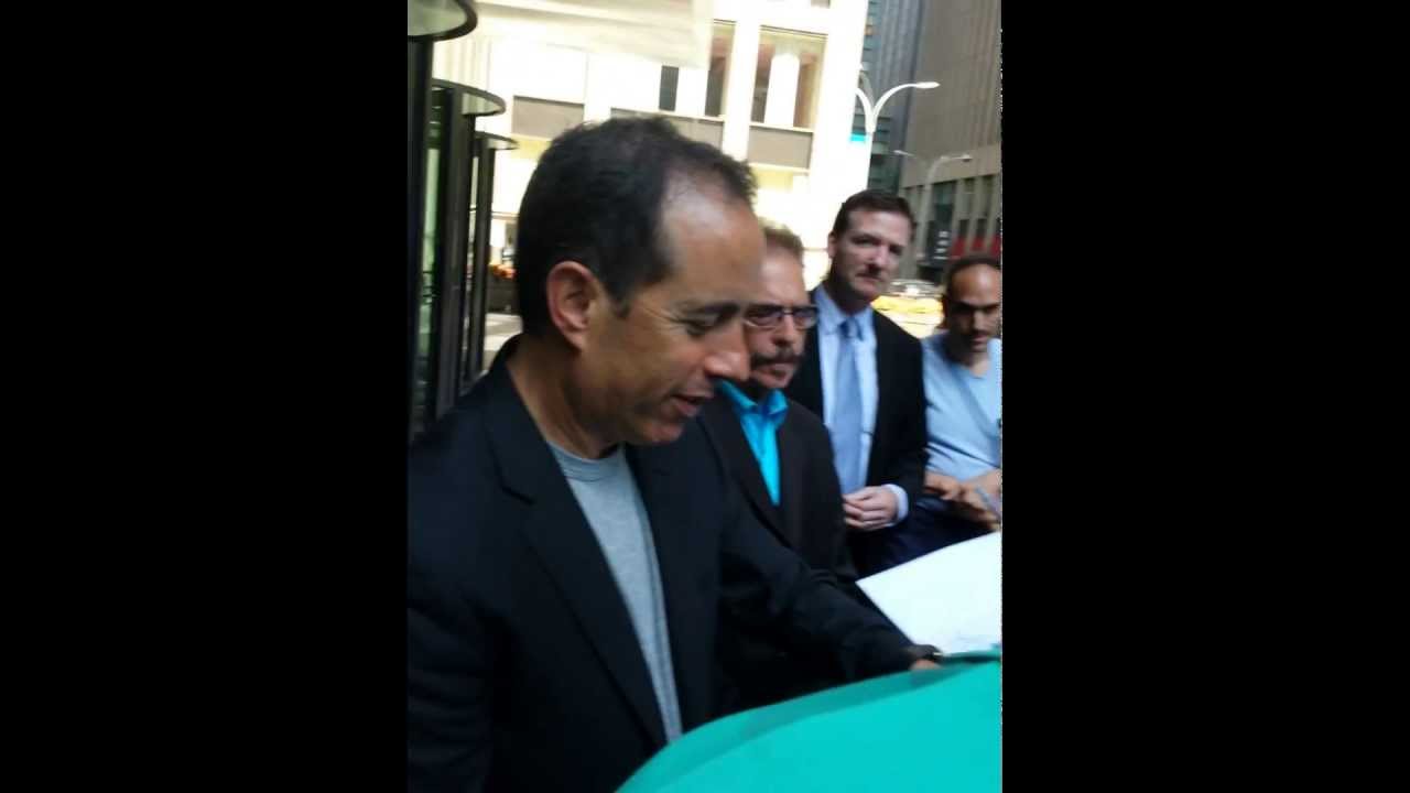 Jerry Seinfeld leaving the Howard Stern Show - YouTube