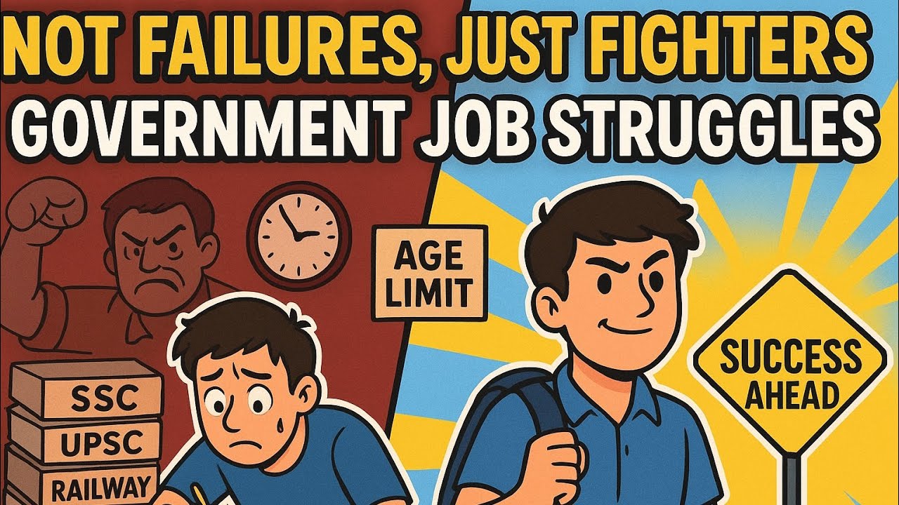 Not Failure 🙍‍♂️, Just Fighters ⭐️| Govt Job Struggle in india | Watch ...