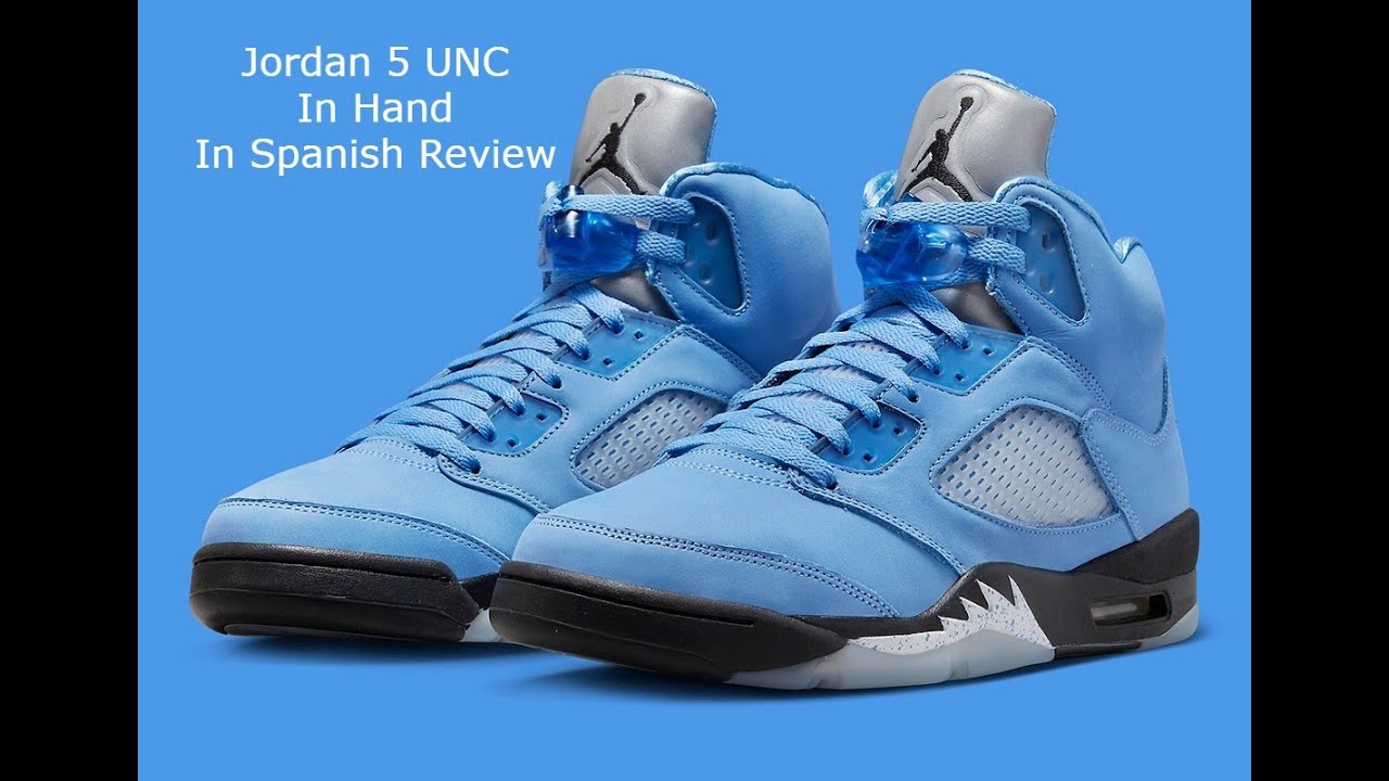 Jordan 5 University Blue Review in Spanish - YouTube
