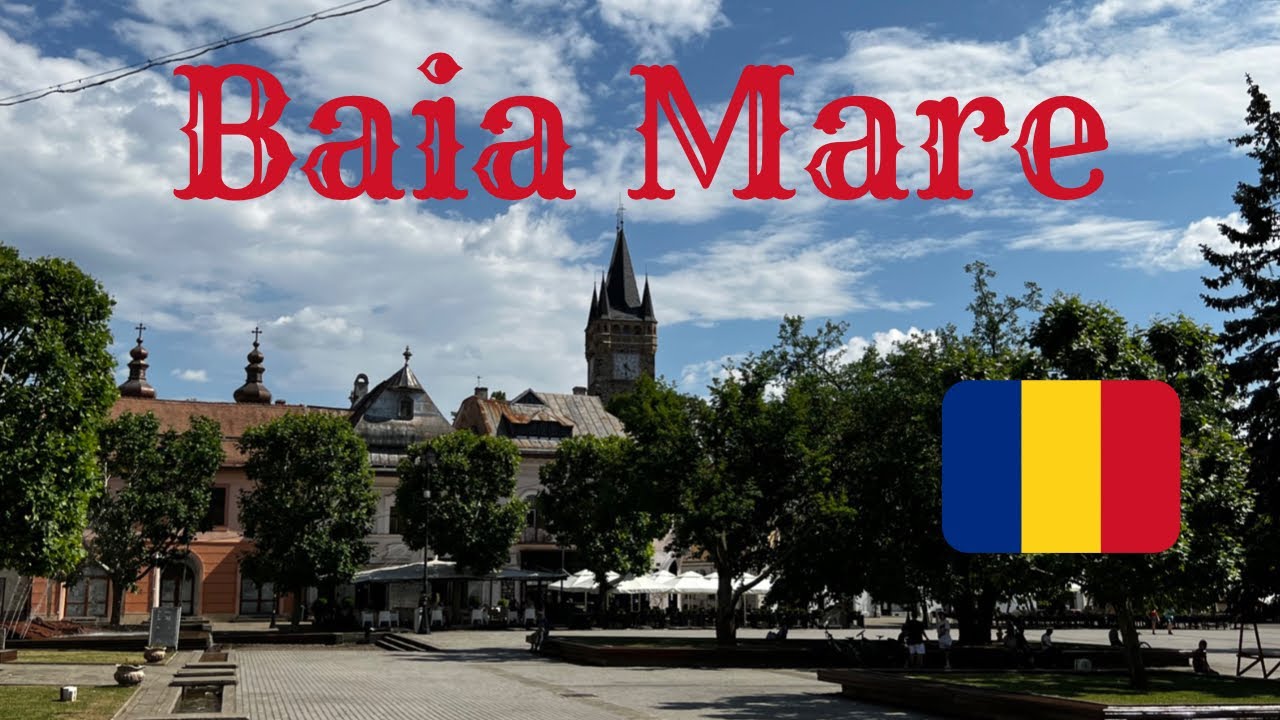 Romania walking Baia Mare old town center - YouTube