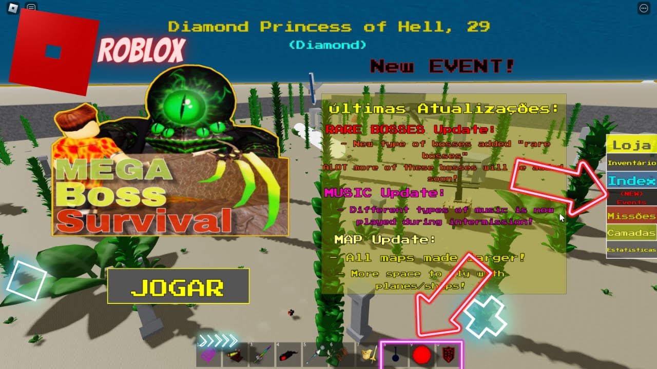 🔥 ROLOX: Mega Boss Survival 🔥 - 😎 TERCEIRO EVENTO - JÁ GANHEI TRÊS ...