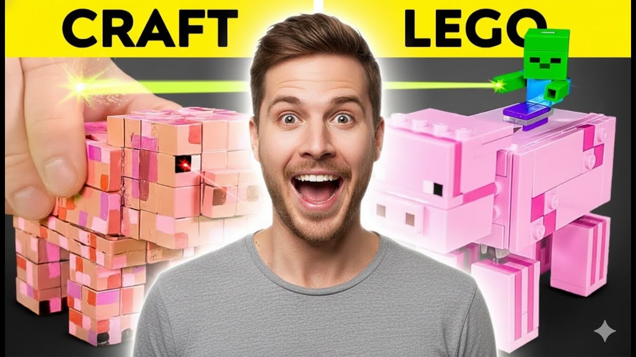 😱 ¡CUIDADO! ¡Construimos la Batalla de LEGO vs MINECRAFT más LOCAMENTE ...