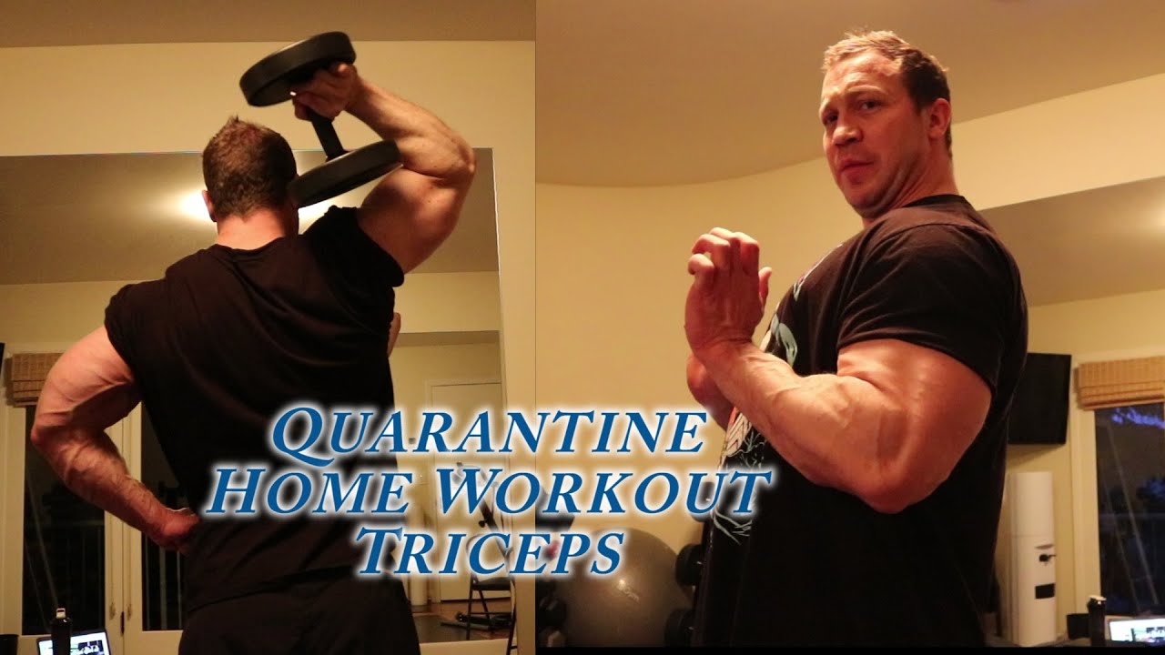 Quarantine Home Workout - day 2 - Tricep workout - YouTube
