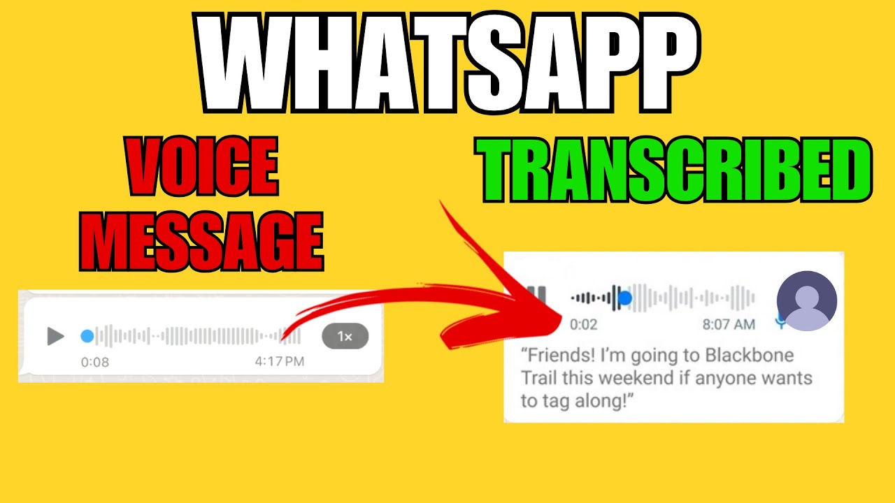 HOW TO TRANSCRIBE WHATSAPP VOICE MESSAGES - YouTube