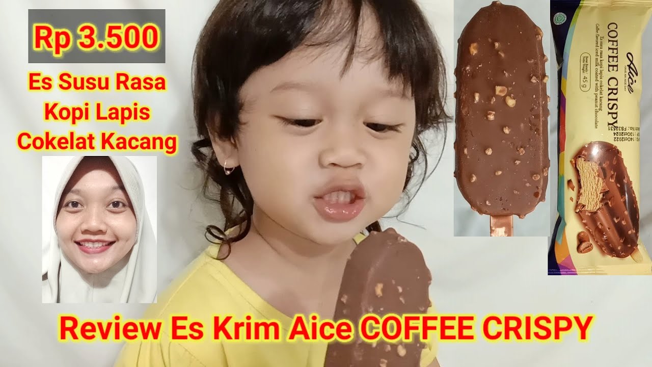 Review Es Krim Aice COFFEE CRISPY. Es Susu Rasa Kopi Lapis Coklat ...