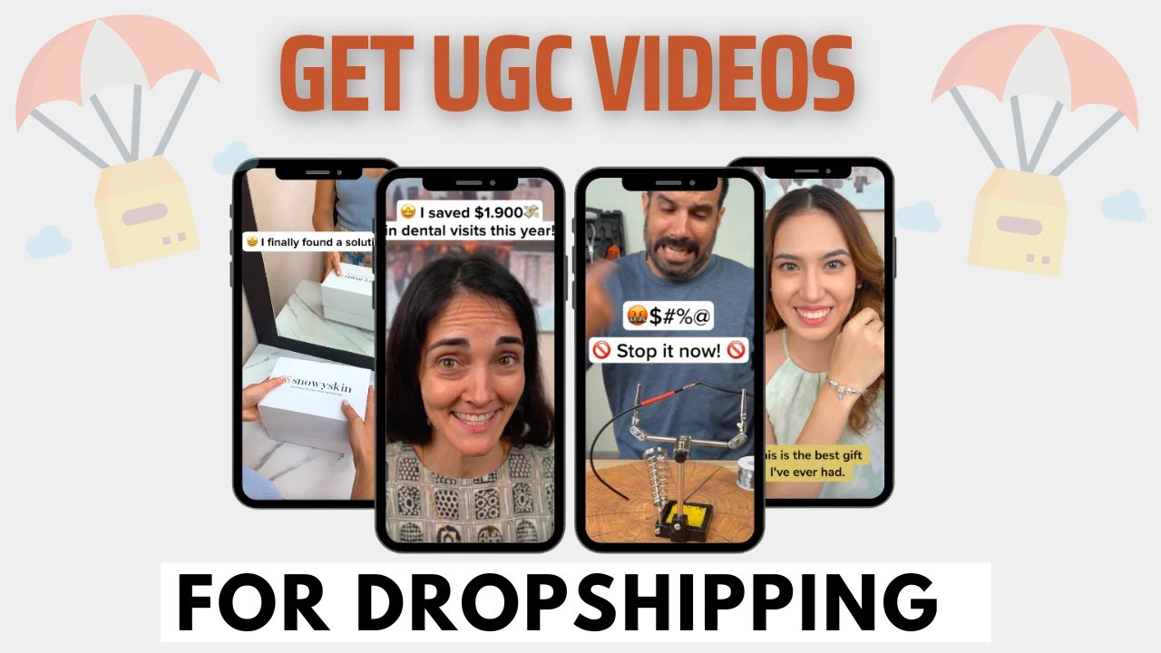 How To Get UGC Video Ads For Dropshipping [INSTANT Video Ads] - YouTube