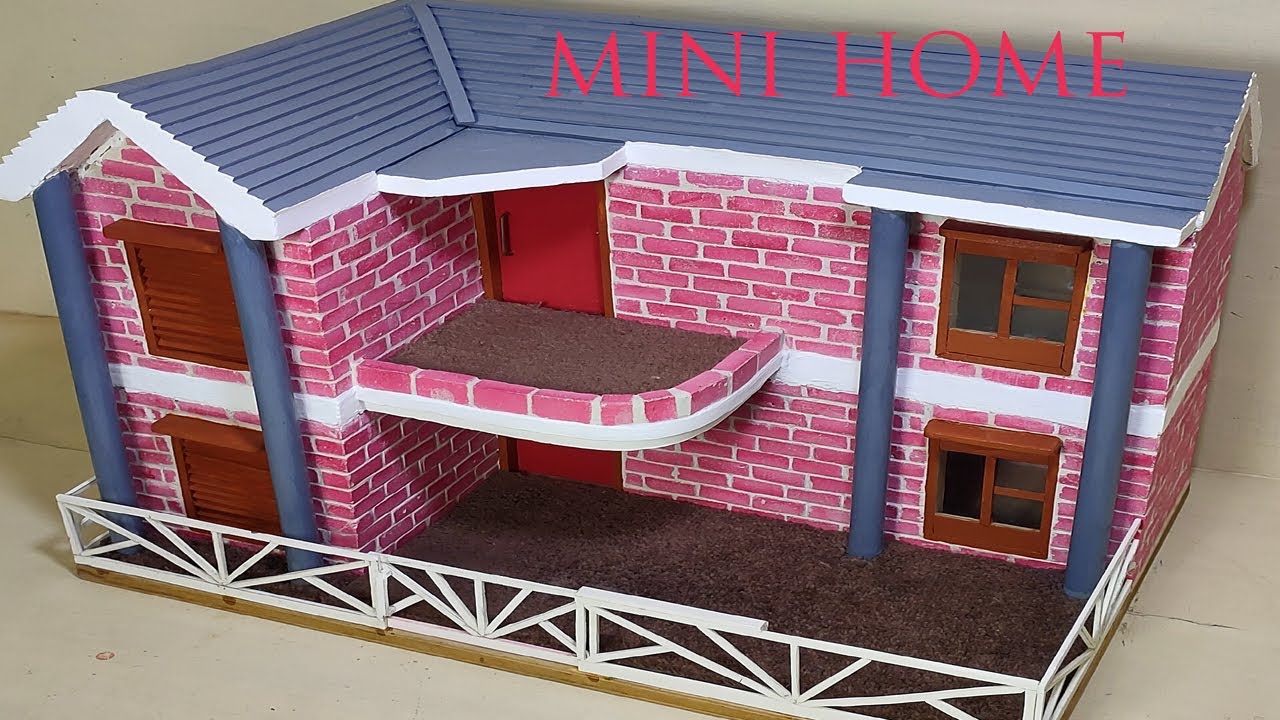 How To Make Mini Bricks House Model Part 5 - YouTube