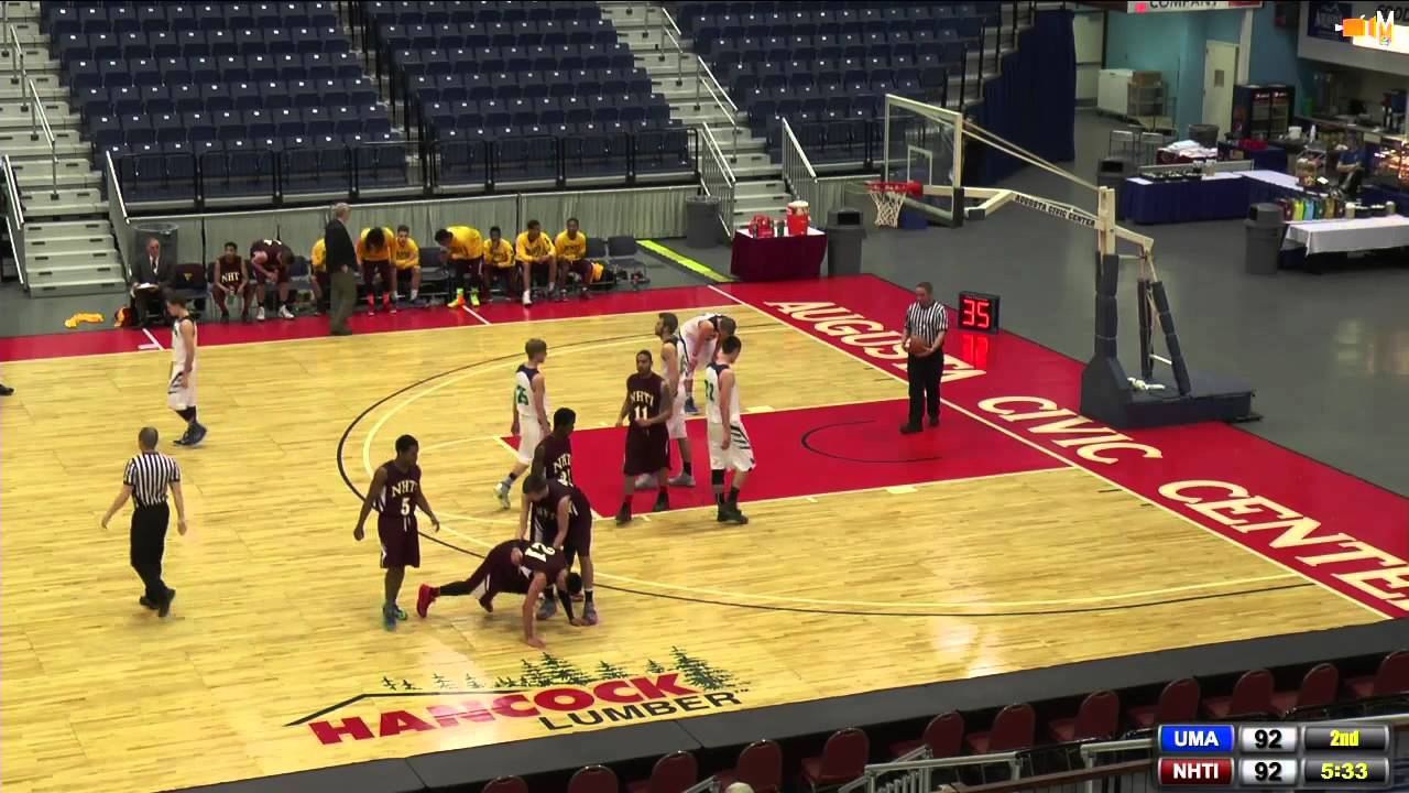 UMA VS NHTI - Men's Basketball Second Half - February 11, 2015 - YouTube