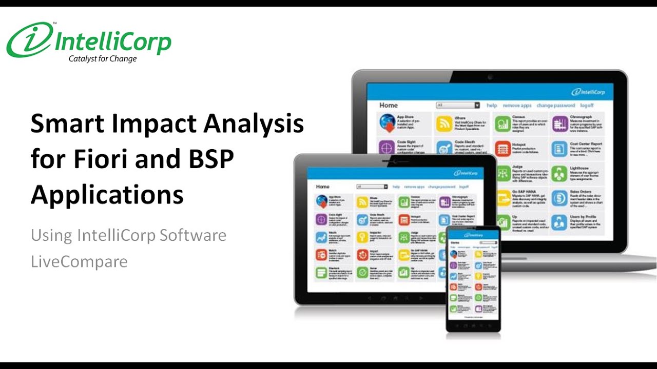 LiveCompare For SAP Fiori And BSP Apps - YouTube