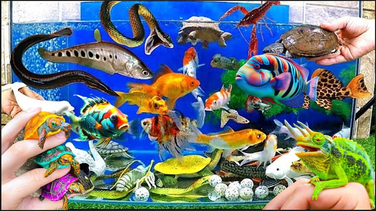 I Found Strange Ornamental Catfish, German Blue Ram, Betta Fish, Guppy ...