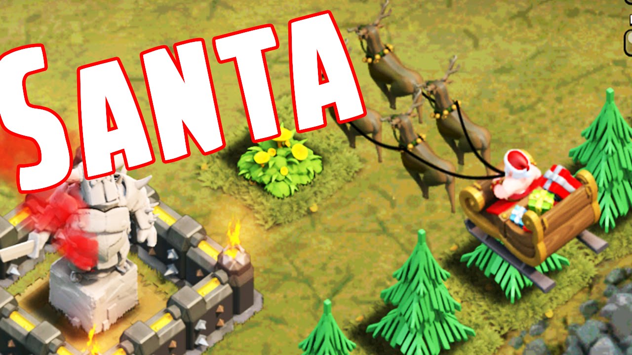 Clash of Clans Spawning Santa, Wall Changes and Hidden Easter Eggs New ...