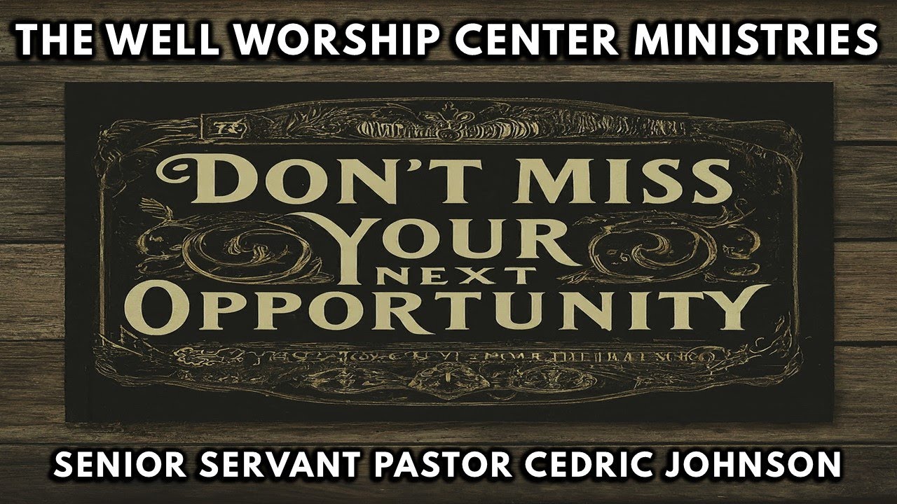 THE WELL WORSHIP CENTER MINISTRIES - 8-18-24 - SENIOR SERVANT PASTOR ...