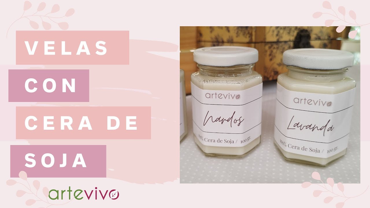 👉Cómo hacer 🕯️VELAS con CERA de SOJA ️ CREA Velas Naturales y ...