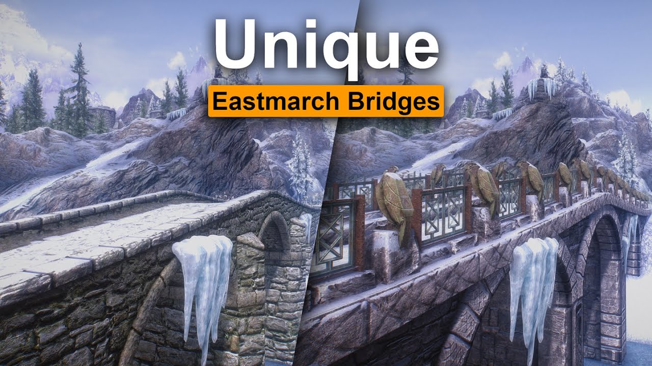 Skyrim Mod: Unique Eastmarch Windhelm Bridges - YouTube