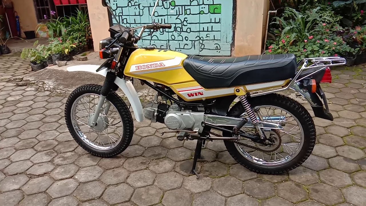 HONDA WIN100 TRAIL KUNING kelihatanya biasa saja. tetapi ASLINYA NYOSS ...