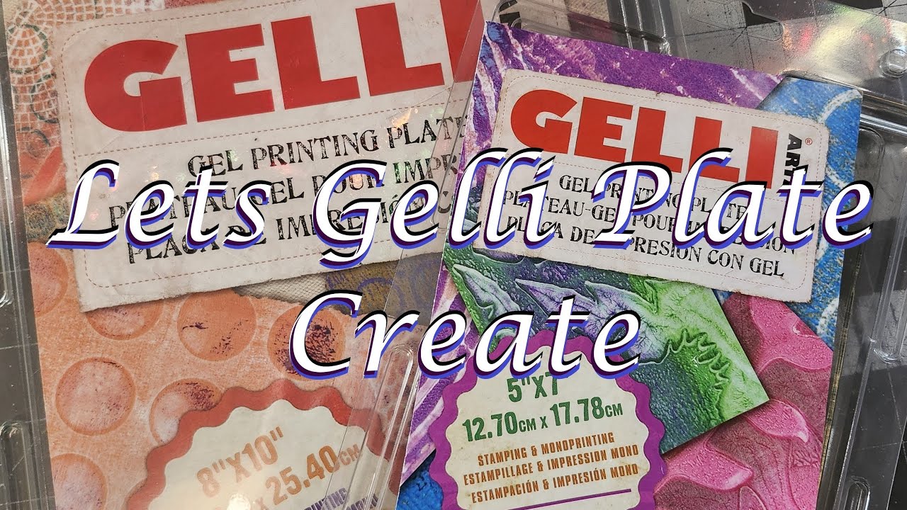 Gelli Plate print project share - YouTube