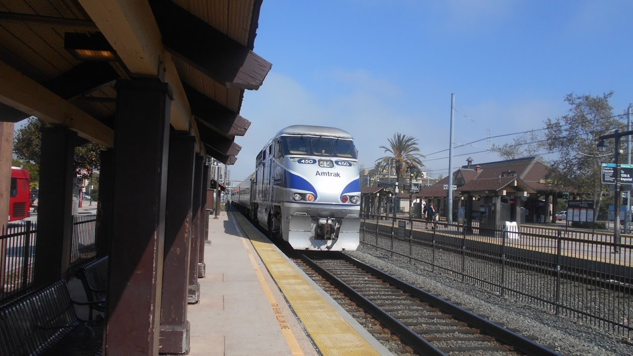 Amtrak train 573 NPCU 90278 to Los Angeles - YouTube