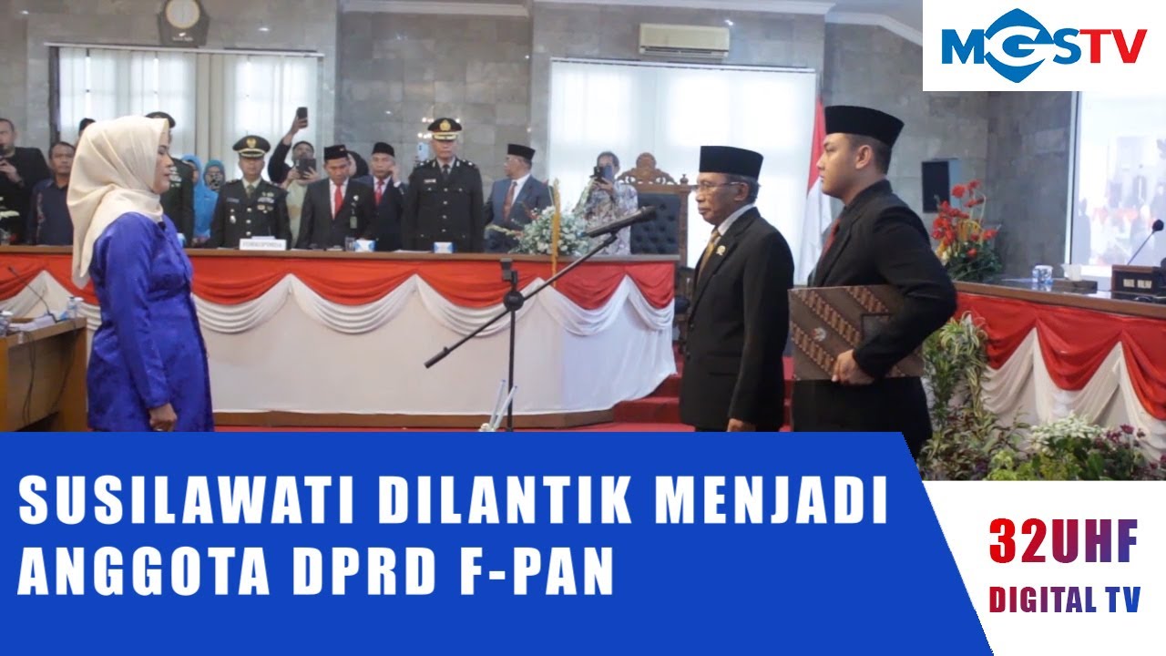 SUSILAWATI DILANTIK MENJADI ANGGOTA DPRD F PAN - YouTube