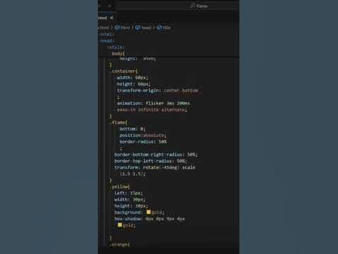 Flame HTML CSS Hluav Taws - YouTube