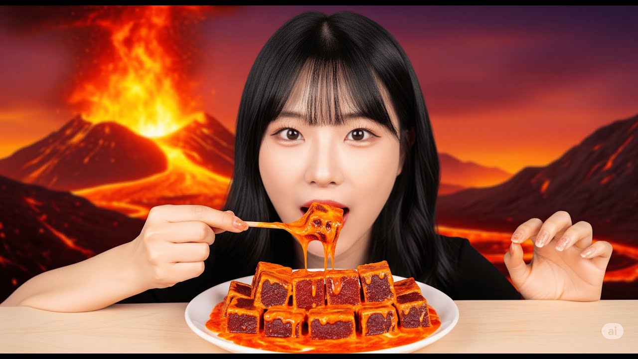 ASMR EATING LAVA?! 😳🌋 No Talking, Just CRUNCH + MELT - YouTube