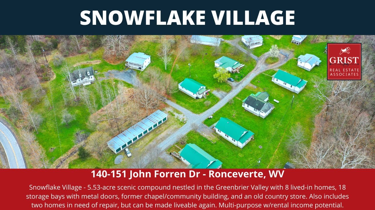 Snowflake Village - 140-151 John Forren Dr - Ronceverte, WV - YouTube