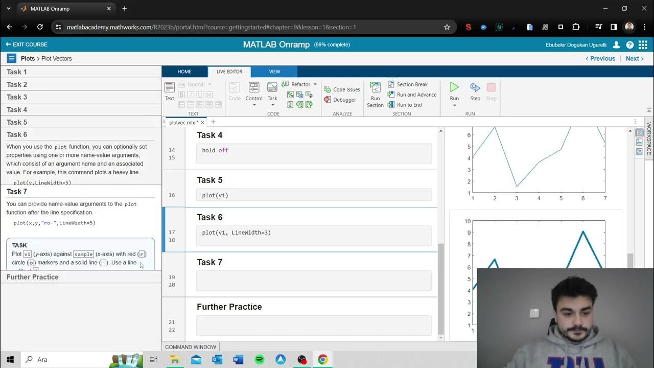 Matlab Onramp - L9 Plotting Data - YouTube