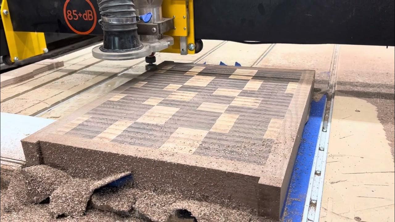 Makerspace CNC cutting board #2 - YouTube